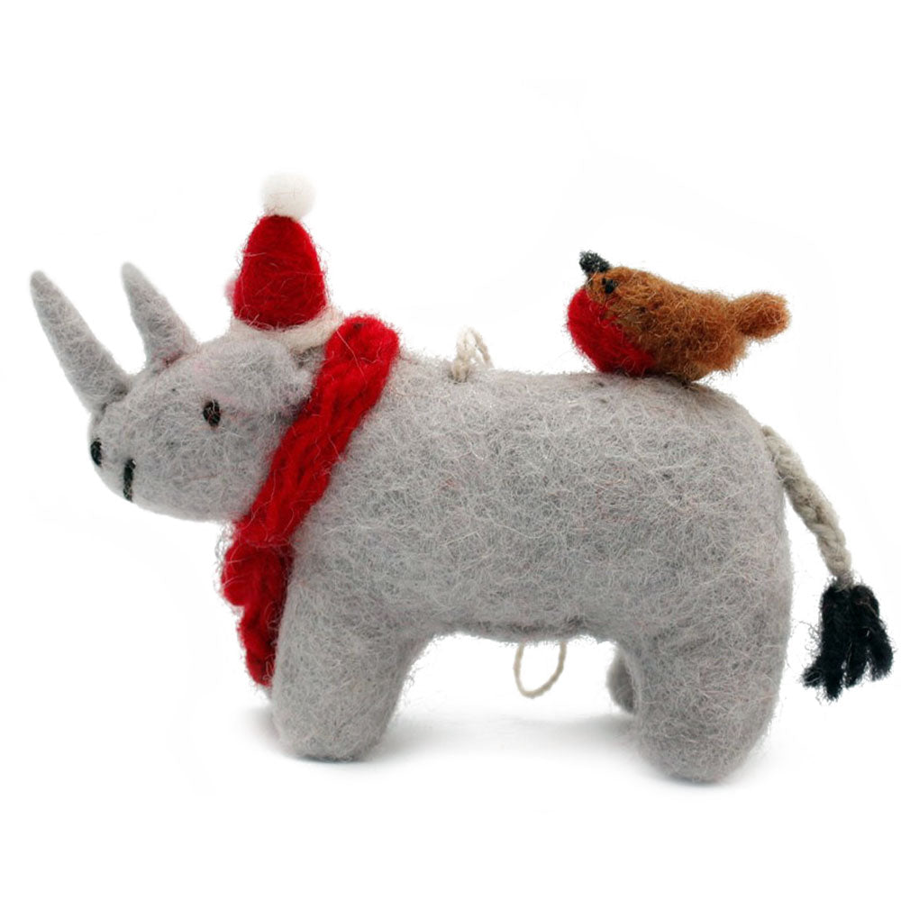 Rhino with Robin l Buy online at Festive Felt