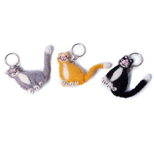 Cat Key Rings from Festive Felt
