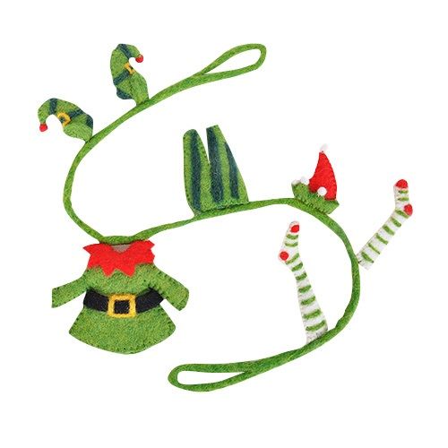 Elf Washing Line | Christmas Decoration from Festive Felt